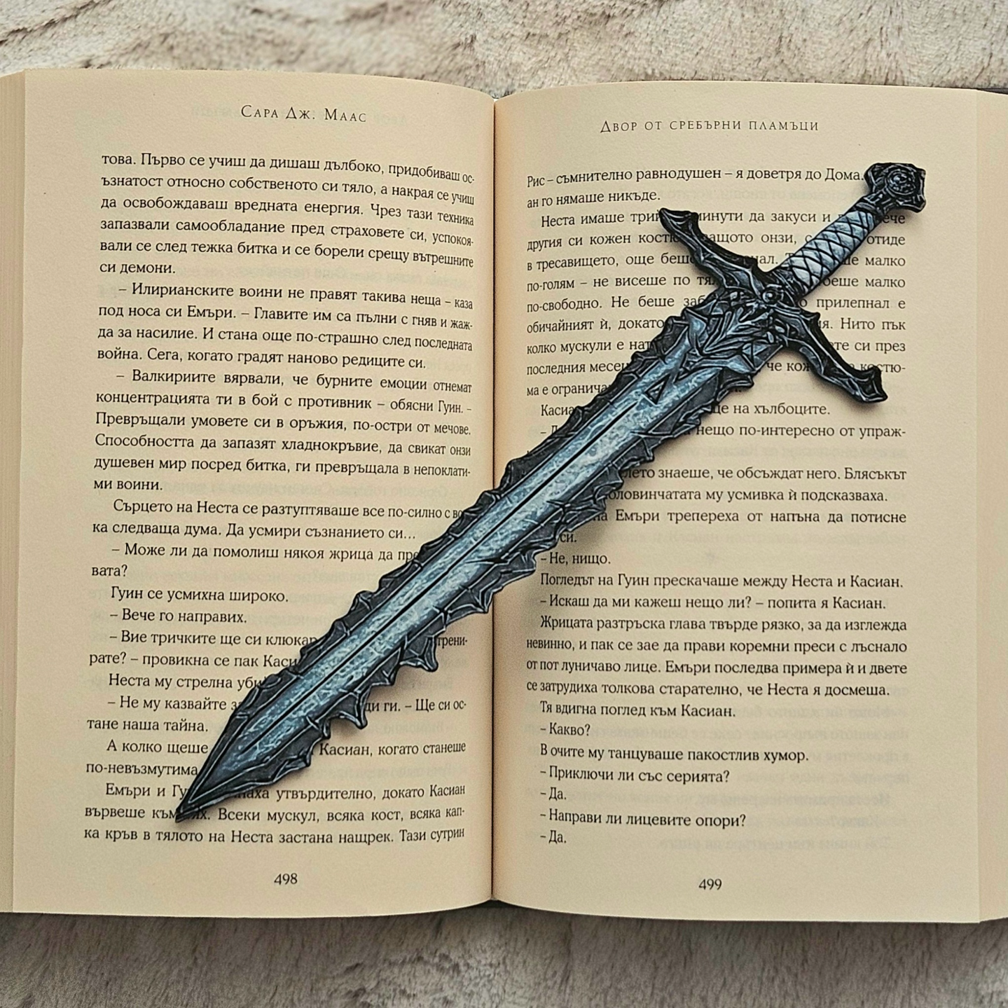 Nightfang Sword Bookmark | 3D Printed Fantasy Blade for Gamers ...